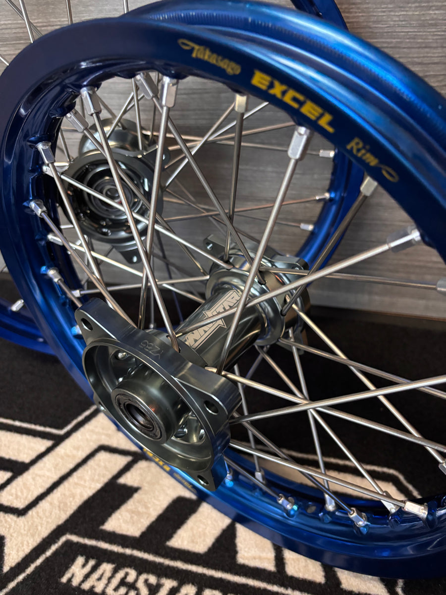 2002-2026 Yamaha YZ85 CUSTOM Wheel Set - Gun Metal/Blue - EXCEL Rims ...
