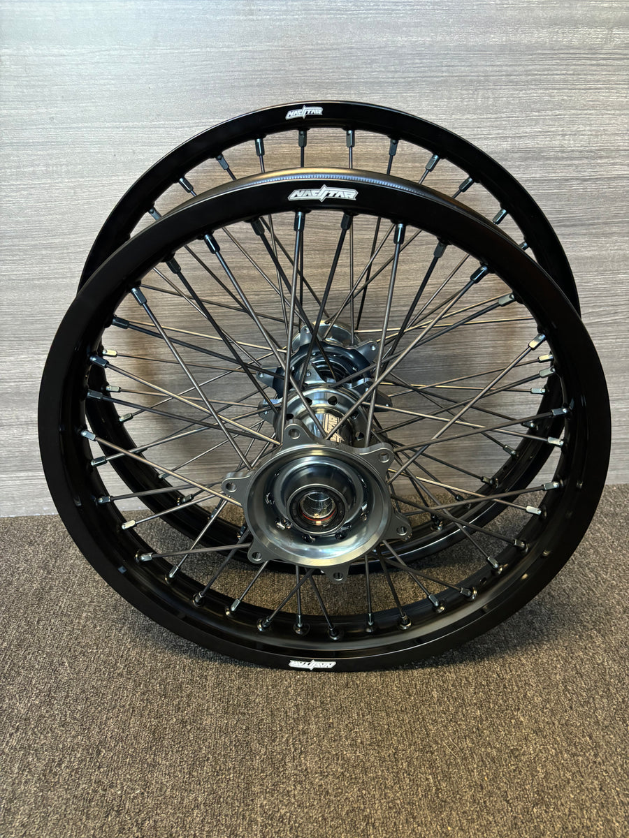 2003-2025 KTM/Husky/GasGas 125-450 Wheel Set Gun Metal/Black - Black S ...