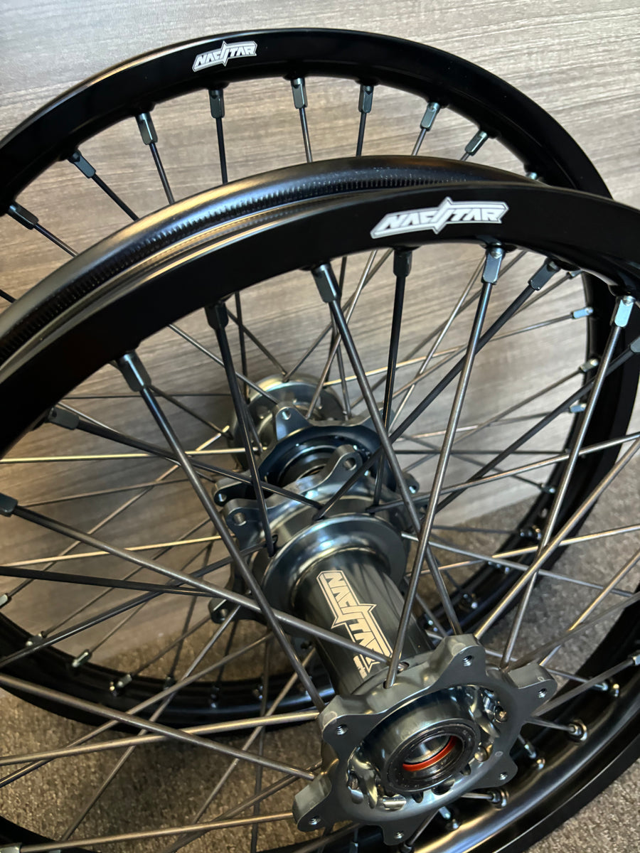 2003-2025 KTM/Husky/GasGas 125-450 Wheel Set Gun Metal/Black - Black S ...