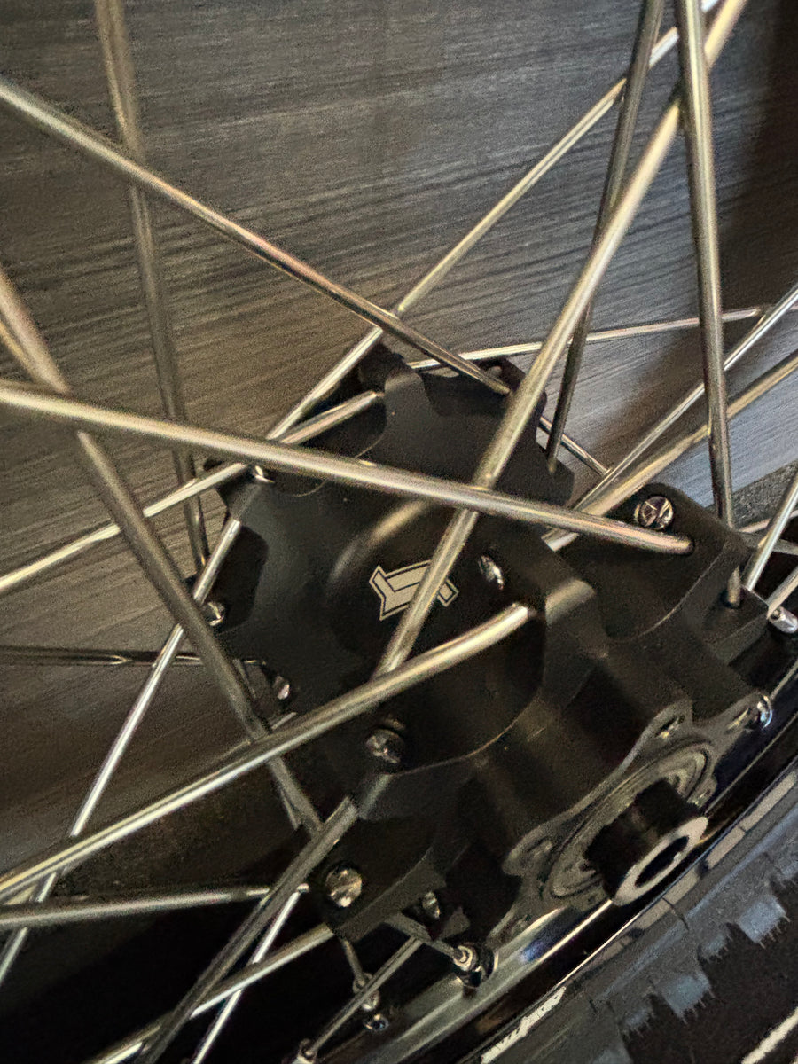 Surron Light Bee Rear Wheel 16" w/Dunlop MX34 Tire - Black/Silver ...