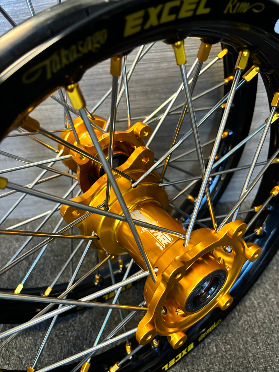 2025 KTM/Husky/GasGas 85 Custom Wheel Set Gold/Black - Excel Rims ...
