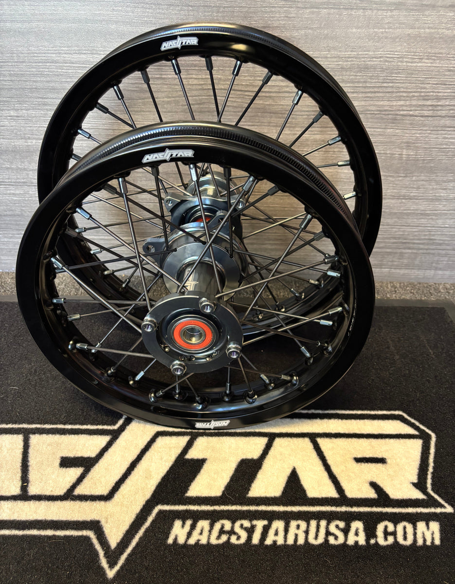 2025-2026 KTM/Husky/GasGas 65 Wheel Set Gun Metal/Black - Black Spokes ...