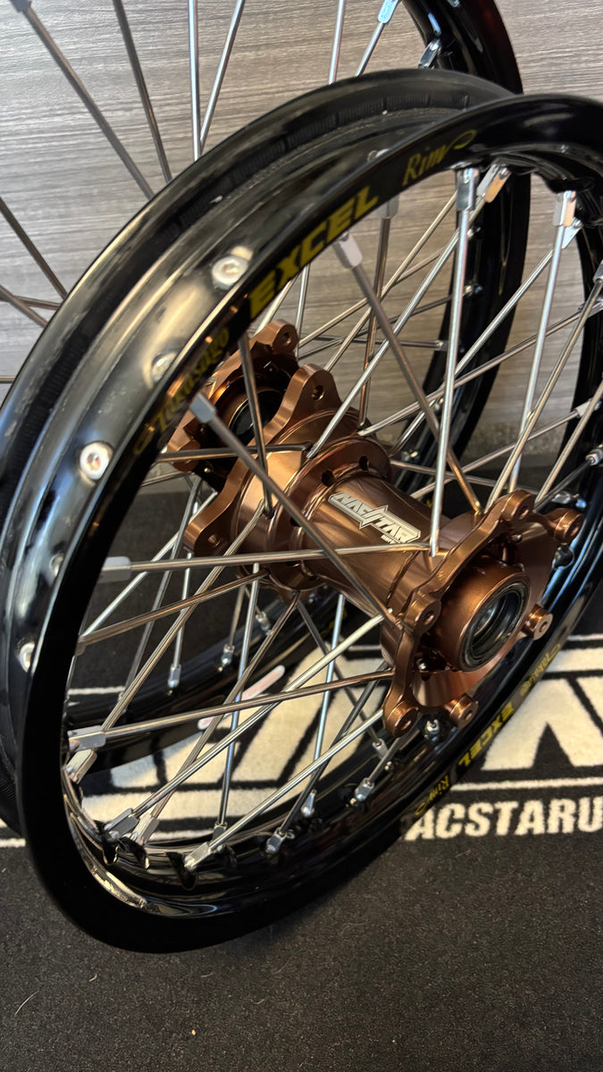 2025-2026 KTM/Husky/GasGas 85/Supermini Custom Wheel Set Magnesium/Bla ...